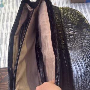 Brahmin | Bags | Elegant Brahmin Black Crocodileembossed Laptop ...